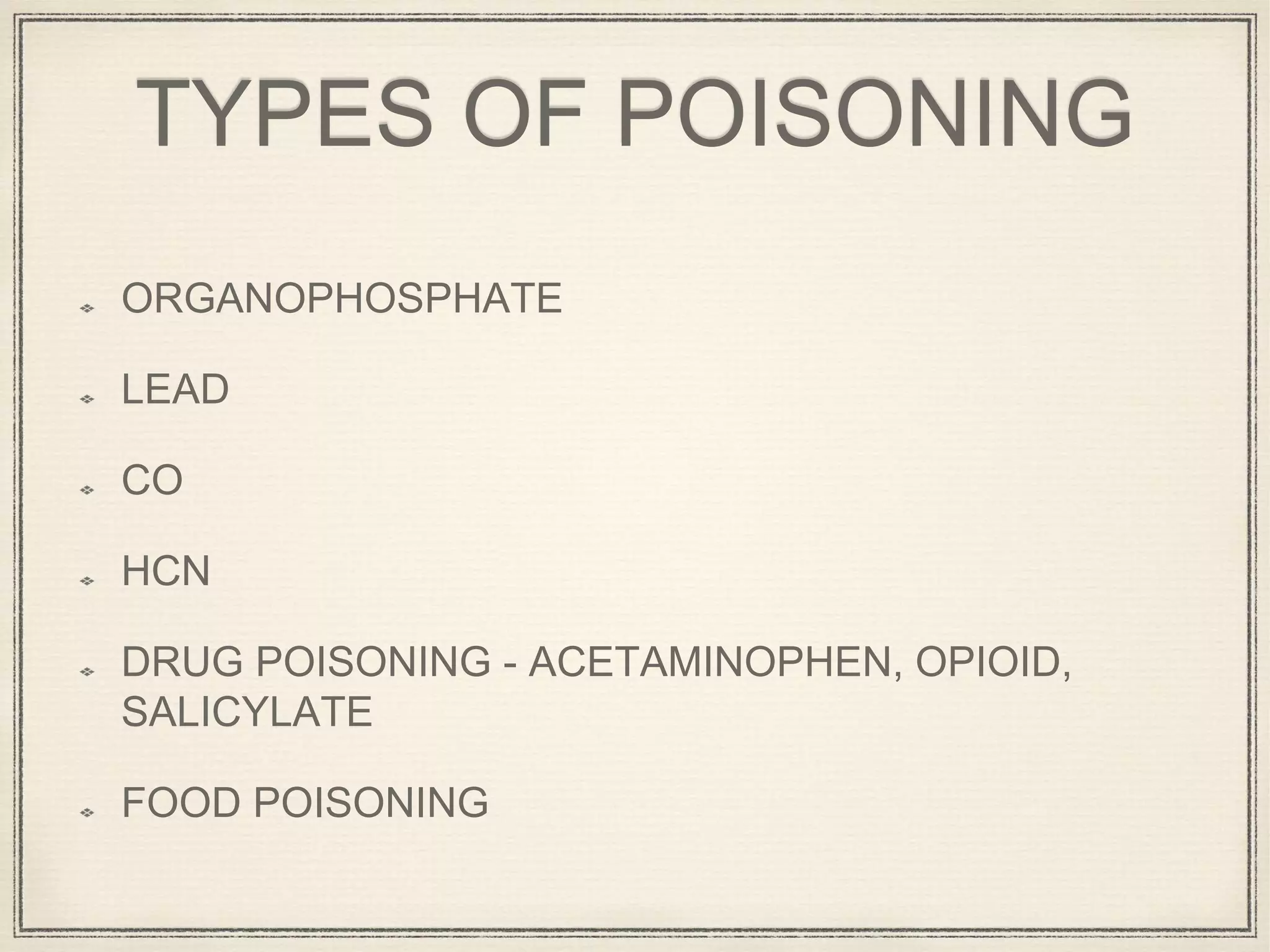 Organophosphate Poisoning | PPTX