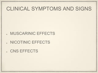 Organophosphate Poisoning | PPTX
