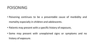 POISONING emergency for nursing student | PPTX