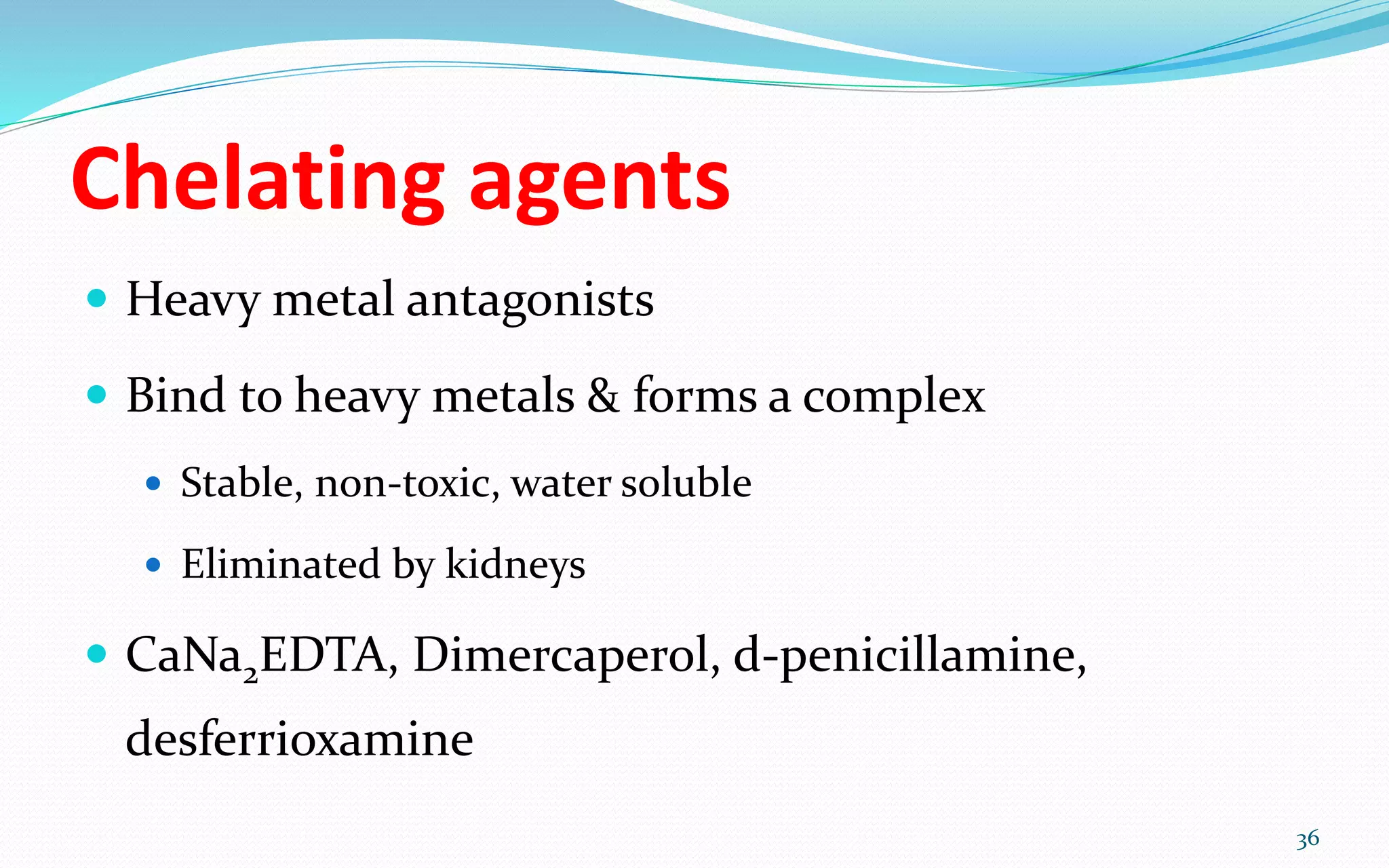 Pharmacotherapy of Toxicology & Heavy metal poisoning | PPTX
