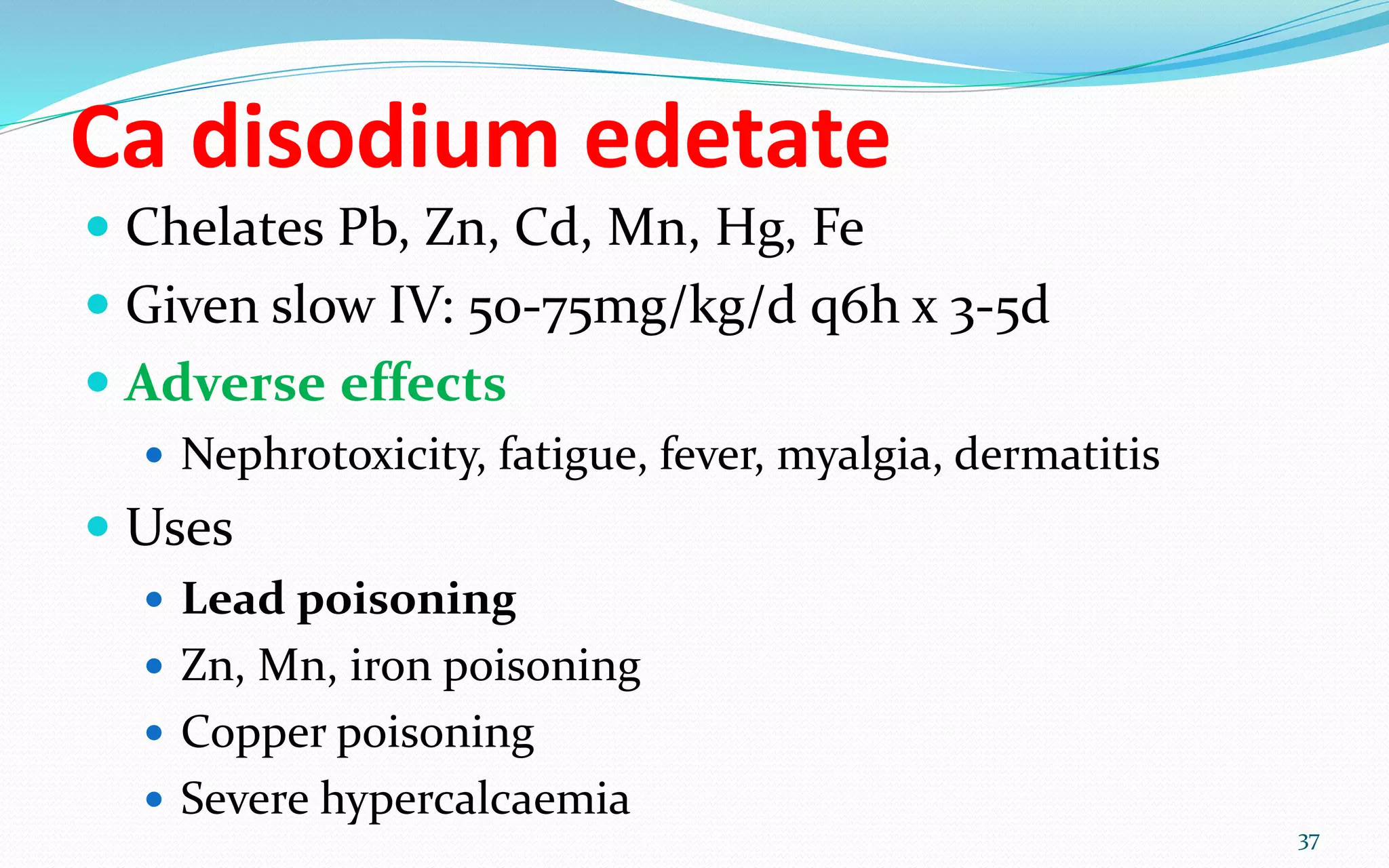 Pharmacotherapy of Toxicology & Heavy metal poisoning | PPTX