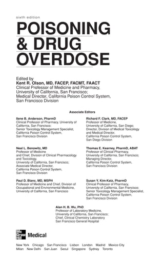 poisoning & drug overdose | PDF