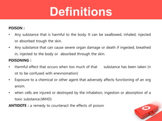 Poisoning in Children by Dr Shamavu Gabriel .pptx