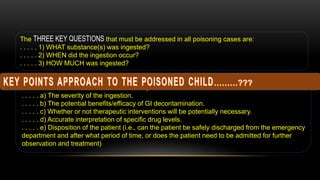 Poisoning in children.pptx | PPTX
