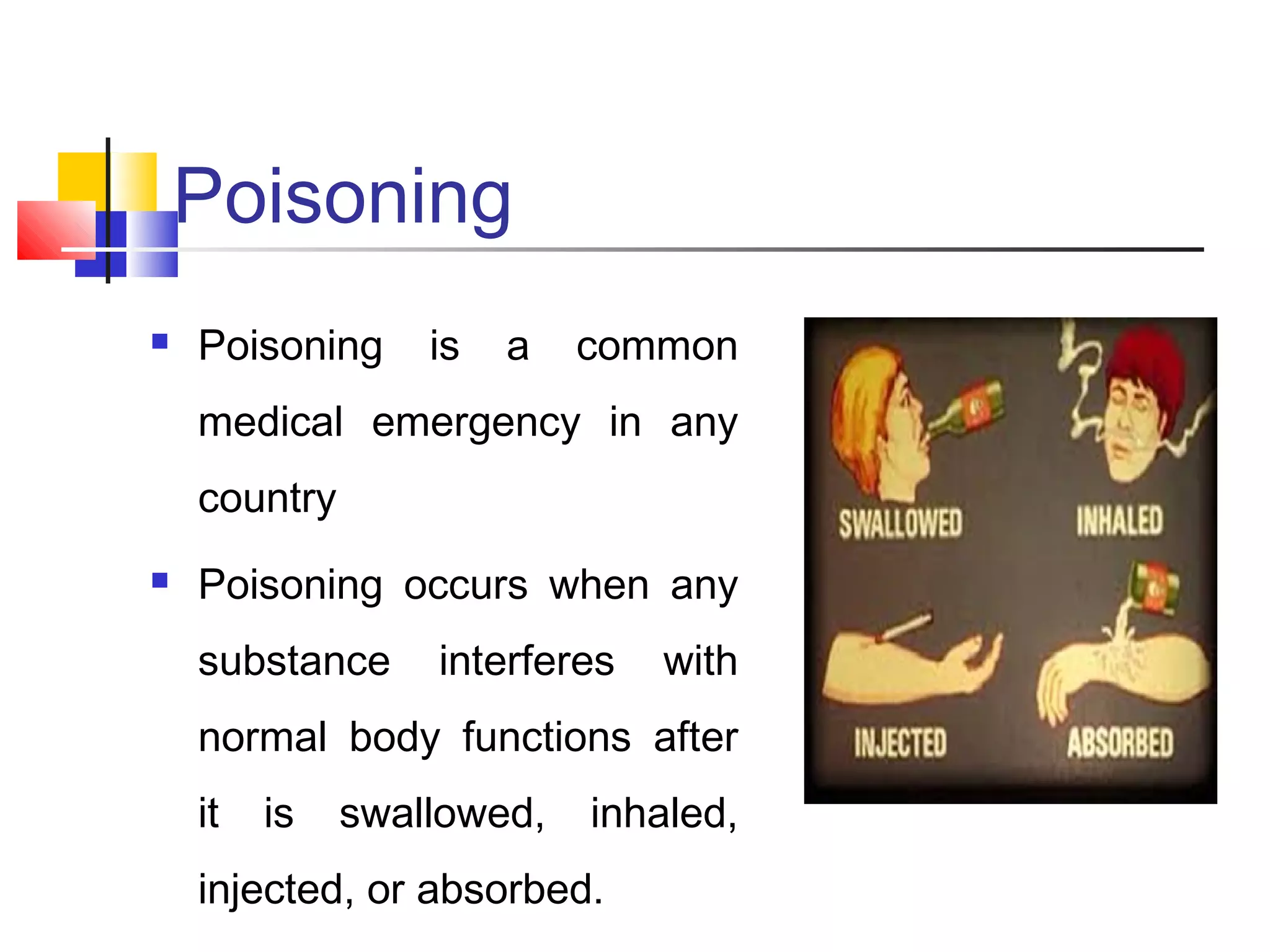 Poisoning & its management | PPT