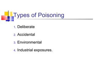 Poisoning & its management | PPT