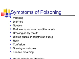 Poisoning & its management | PPT