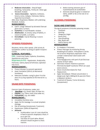 Poisoning management | DOCX