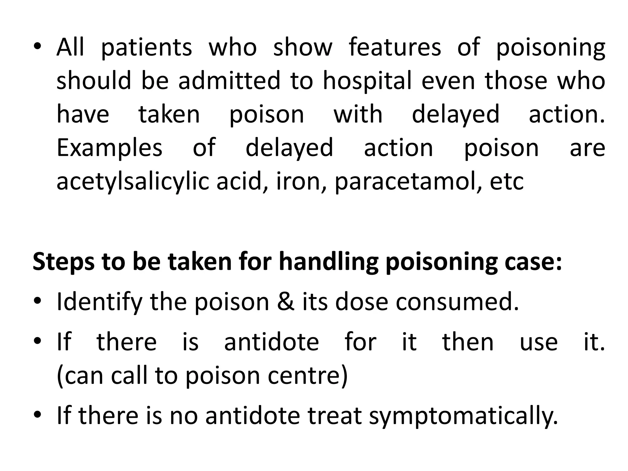 Poisoning & Drug overdose | PPTX