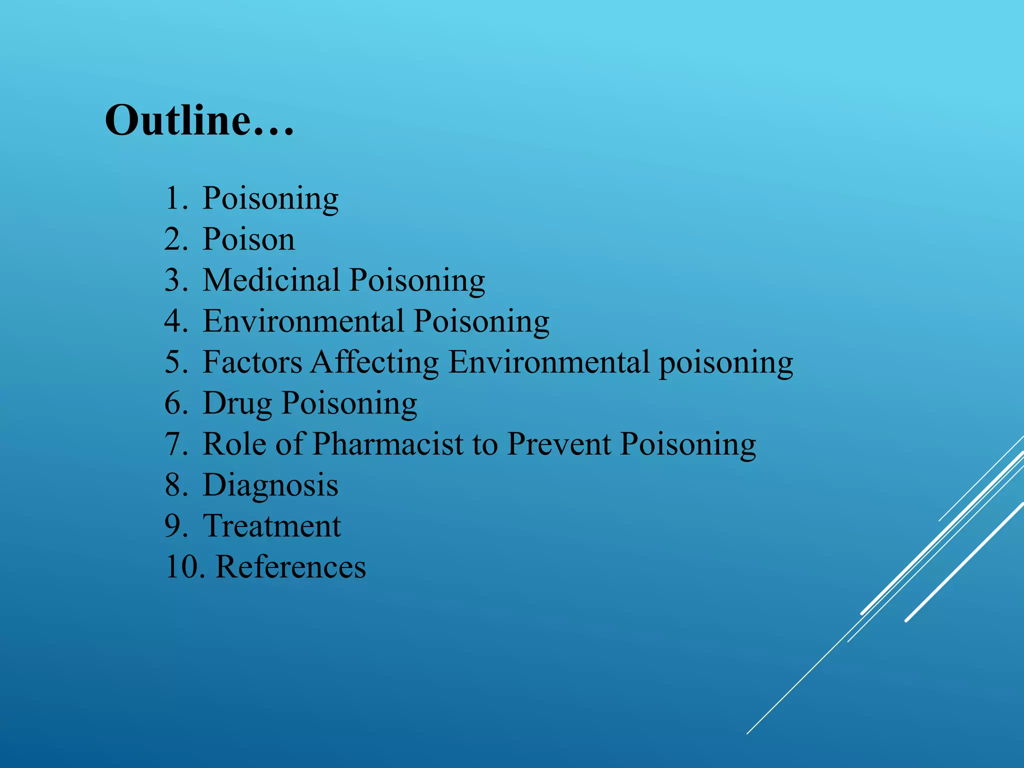 Poisoning ppt | PPTX
