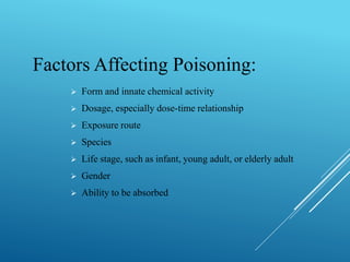Poisoning ppt | PPTX