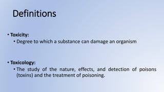 Poisoning for MBBS | PPTX