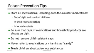 Poisoning prevention aa chit 22.8.18 | First Aid | Injuries