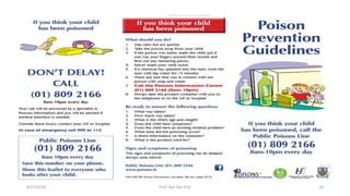 Poisoning prevention aa chit 22.8.18 | First Aid | Injuries