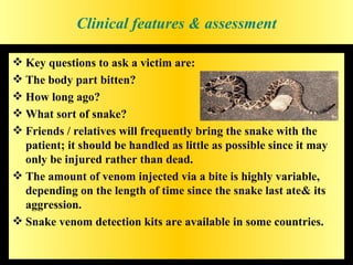 Poisoning snake2012+MCQs. | PPT