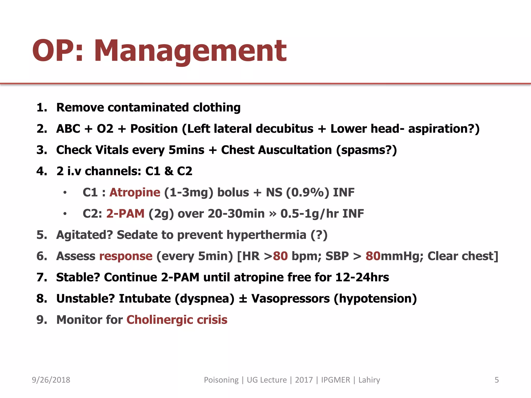 Medical management of common poisoning | PDF