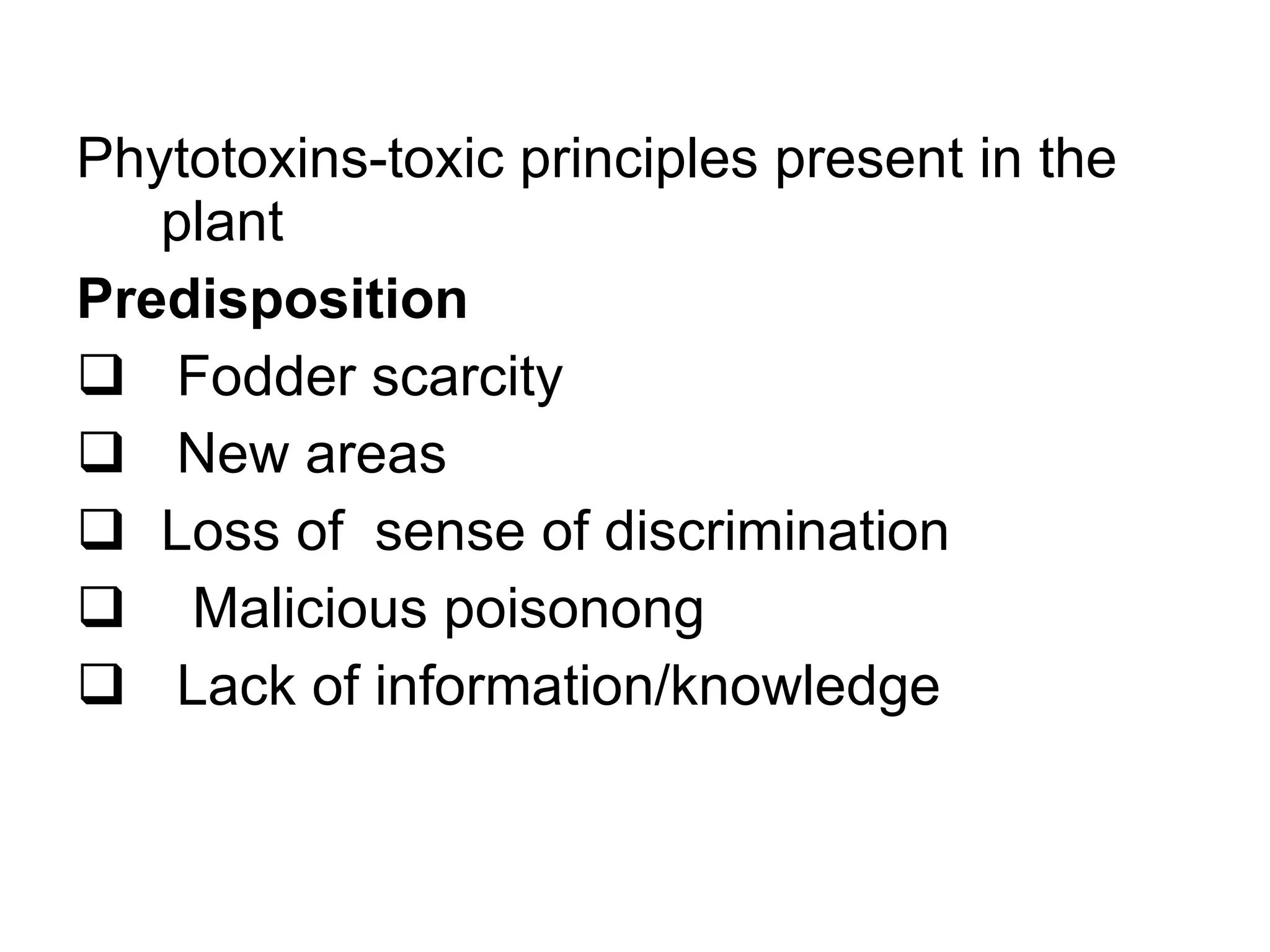 Poisonous plants of vety importance | PPT