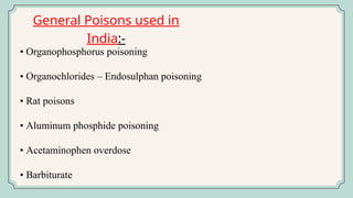 Management of acute poisoning and organophosphate poisoning | PPT