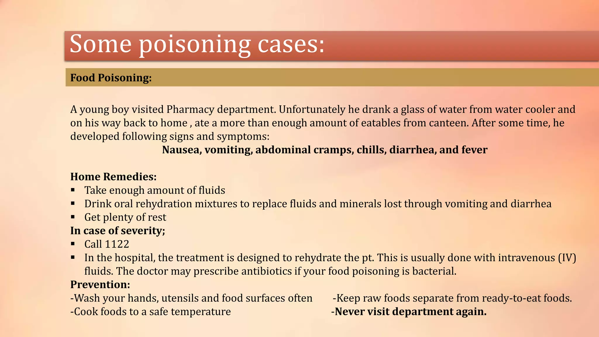 Poisoning Management.(What is poisoning and How to manage poisoning ...