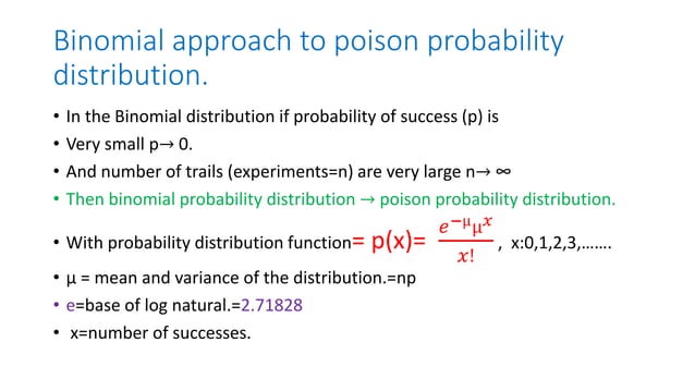 Probability theory poison probability distribution.pptx