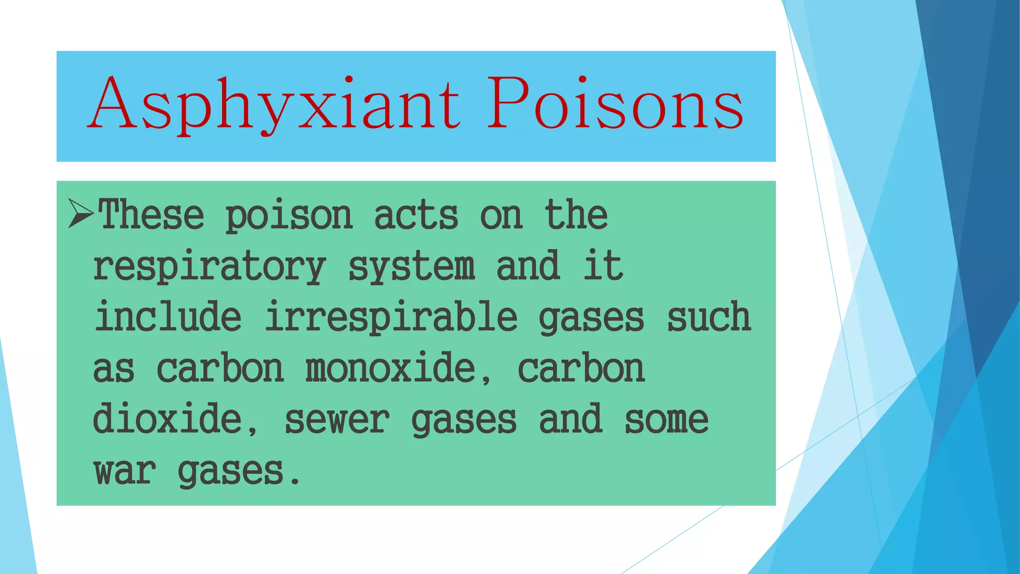 Classification of poisons and its mode of action | PPTX