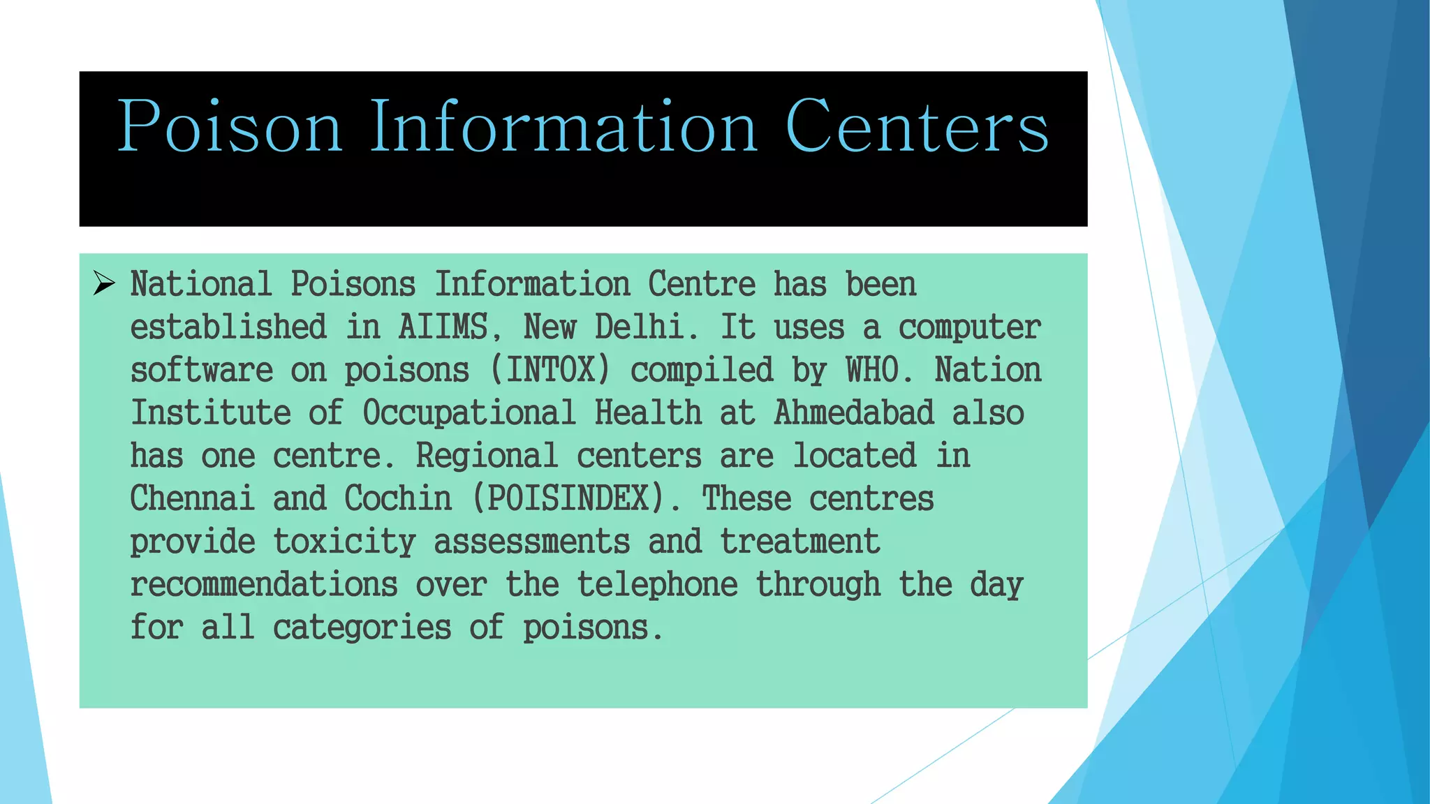 Classification of poisons and its mode of action | PPTX