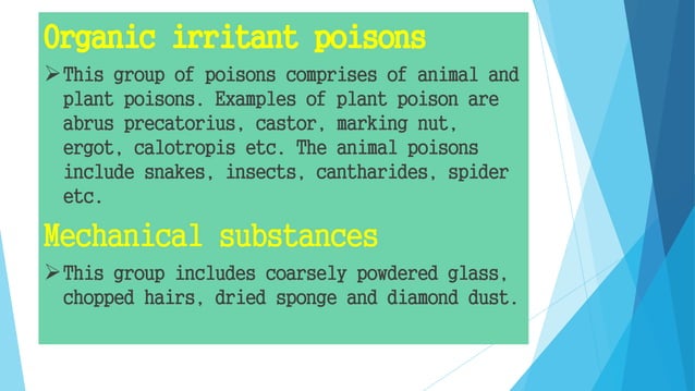 Classification of poisons and its mode of action | PPTX | Digestive ...