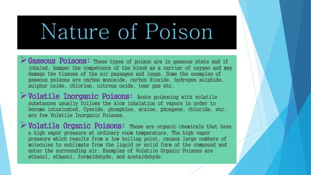 Classification of poisons and its mode of action | PPTX | Digestive ...