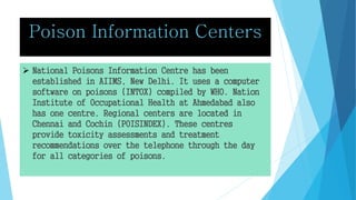 Classification of poisons and its mode of action | PPTX
