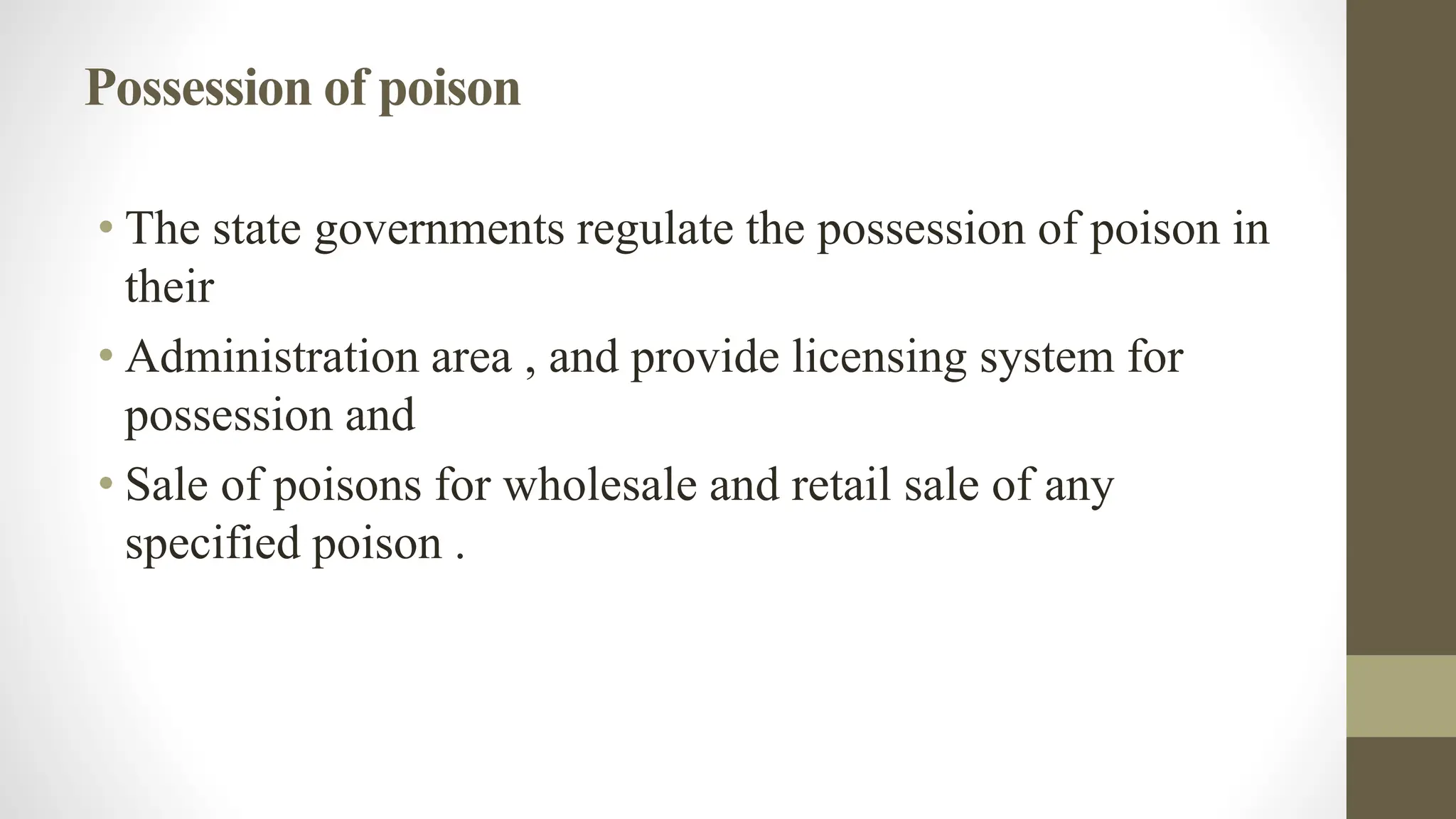 Pharmaceutical jurisprudence Poisons Act 1919.pptx