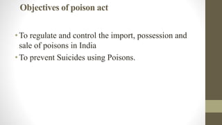 Pharmaceutical jurisprudence Poisons Act 1919.pptx