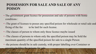 Pharmacy Law and Ethics- Poisons Act -1919.pptx