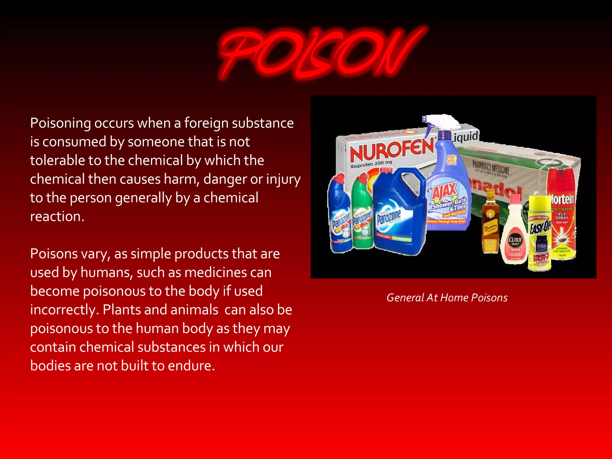 Poisons | PPT