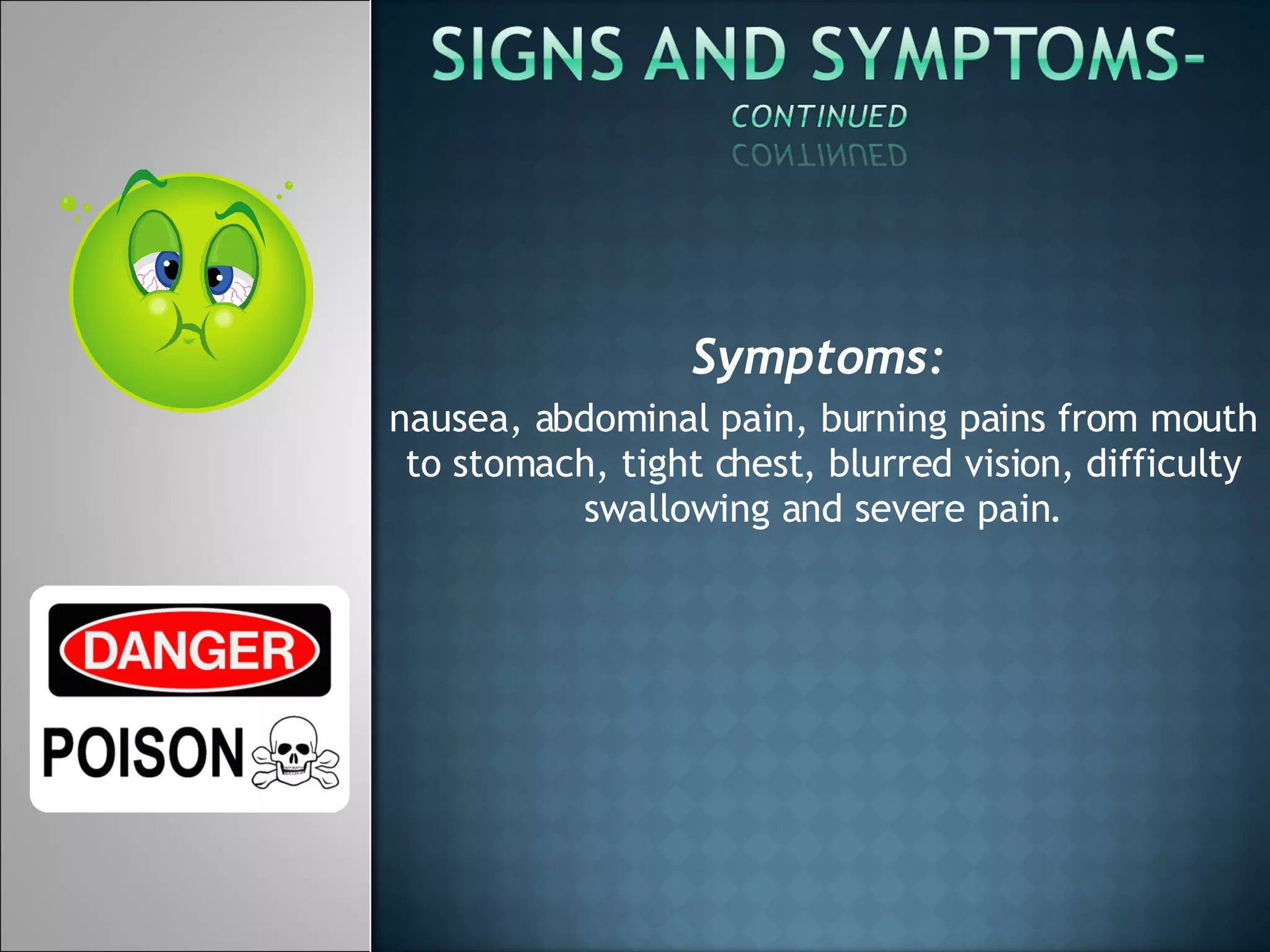 Poisons | PPT | First Aid | Injuries