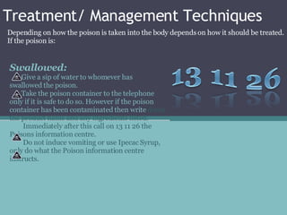 Poisons | PPT | First Aid | Injuries