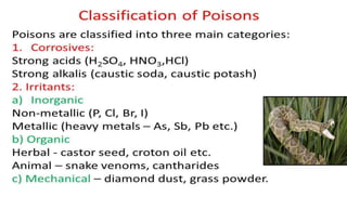 GENERAL PRINCIPLES OF TREATMENT OF POISONING | PPTX