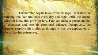 Poison tree | PPTX | Drawing and Sketching | Arts and Crafts