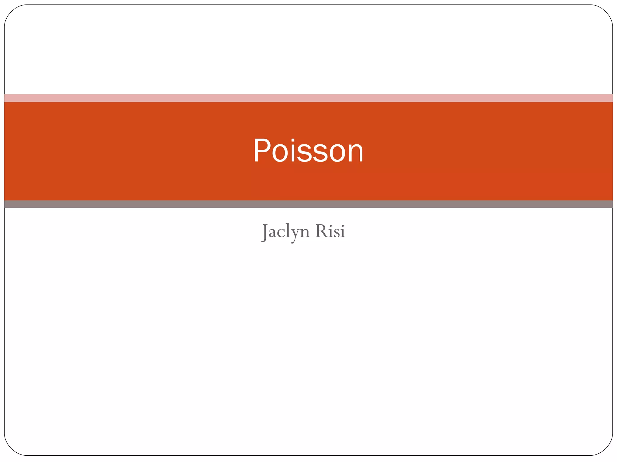 Poisson | PPT