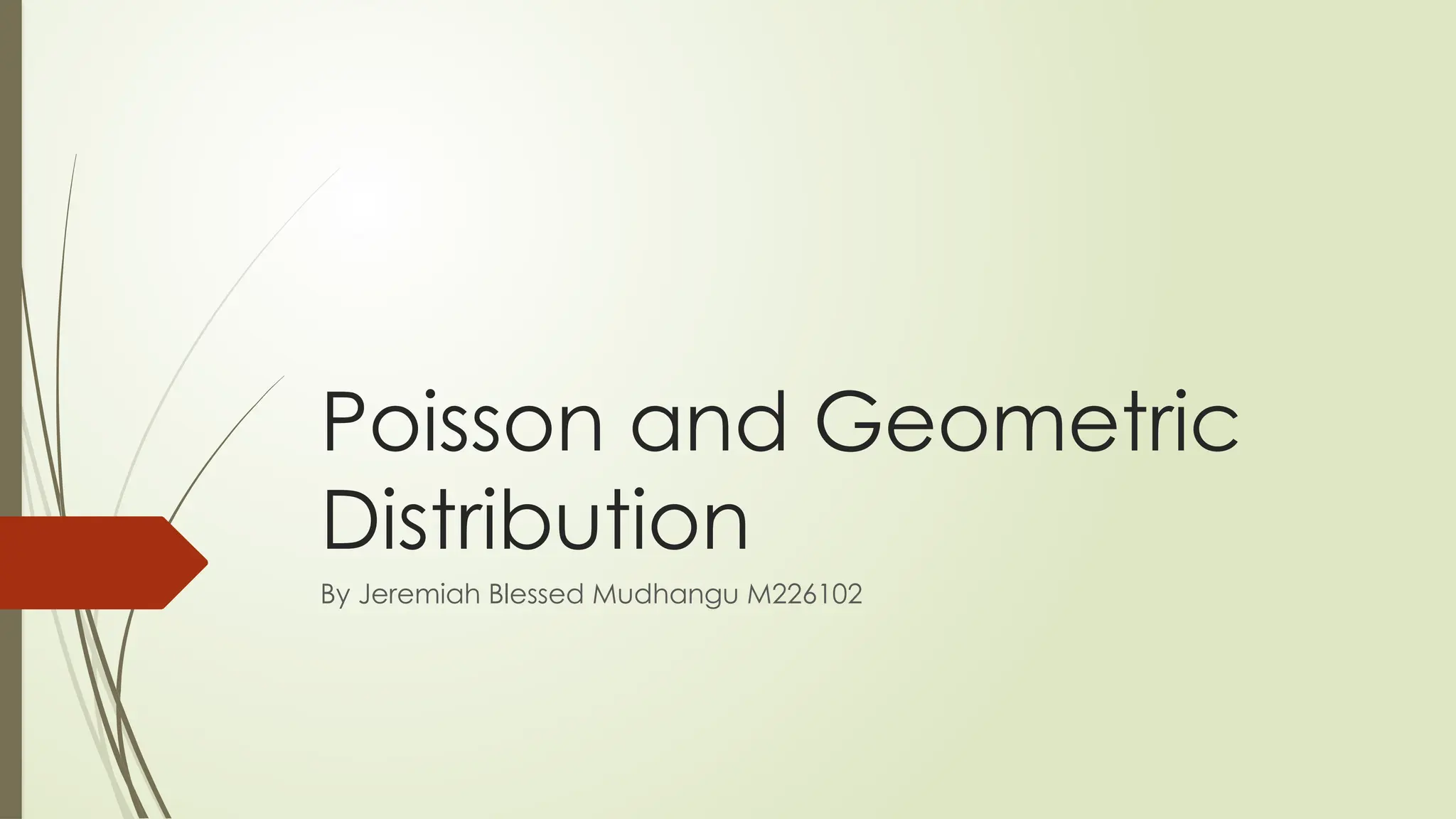 Poisson and Geometric Distribution in Statistics.pptx