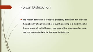 Poisson and Geometric Distribution in Statistics.pptx
