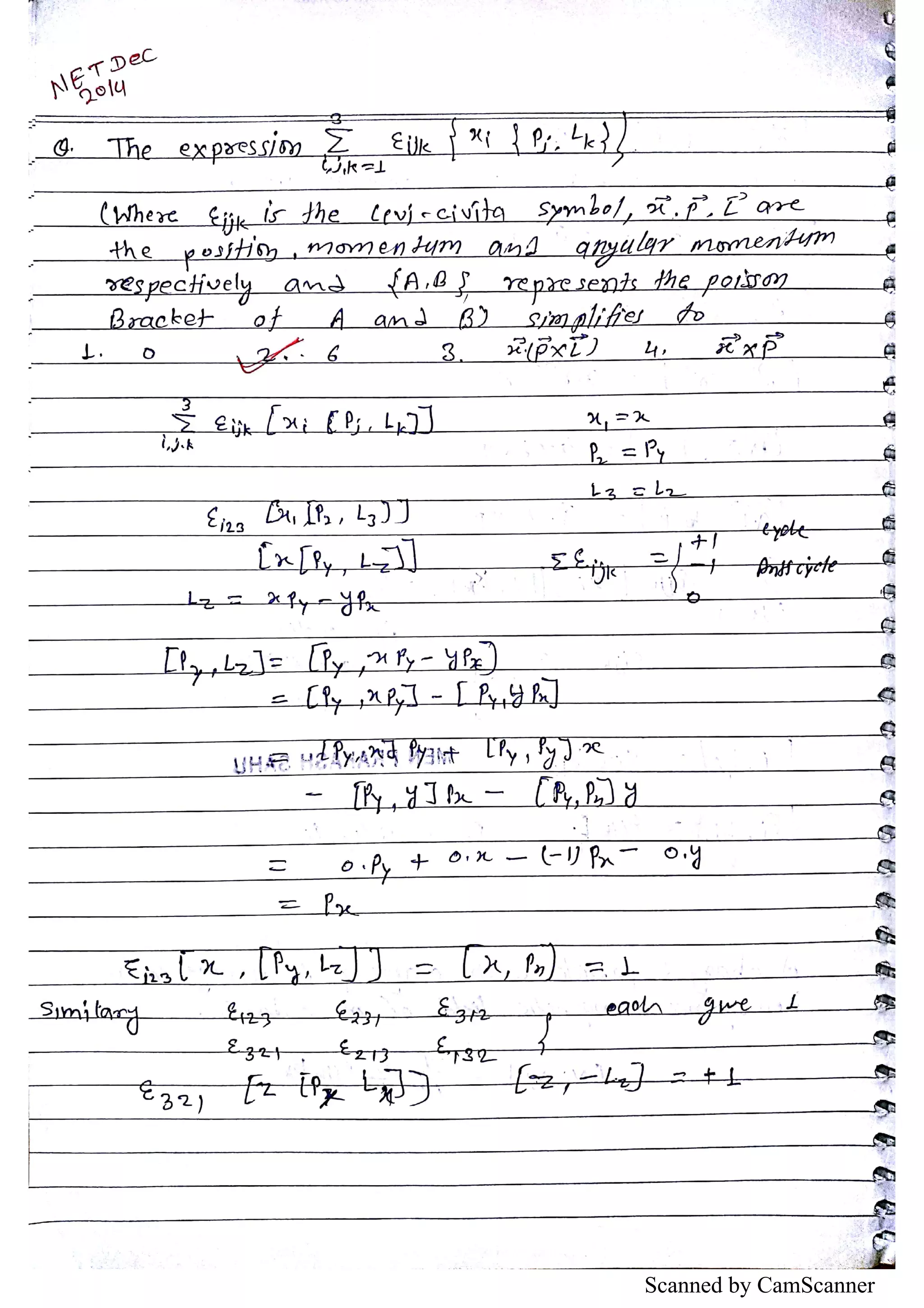 Poisson bracket (CLASSICAL MECHANICS ) | PDF