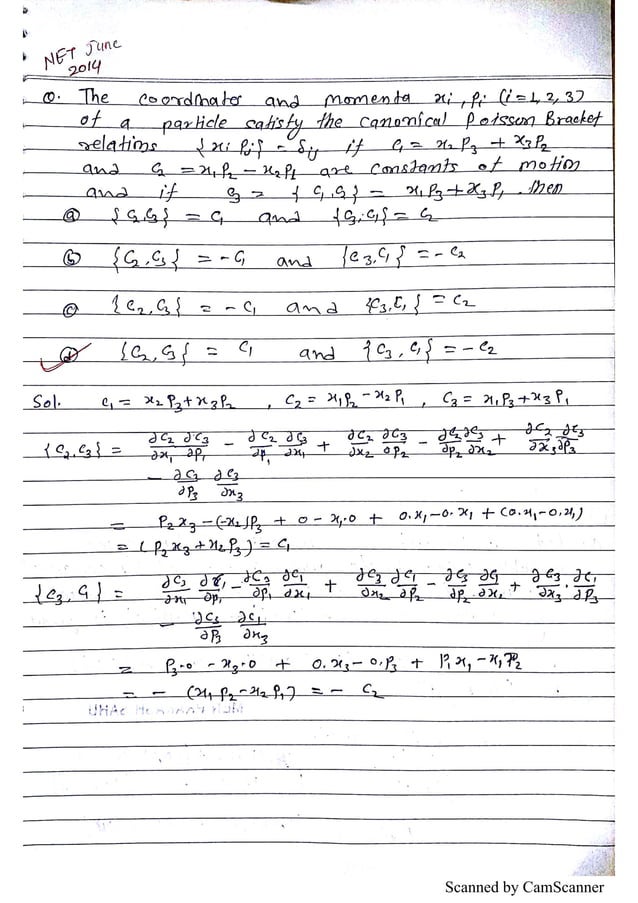 Poisson bracket (CLASSICAL MECHANICS ) | PDF