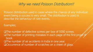 Poisson distribution | PPTX