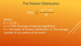 Poisson distribution | PPTX