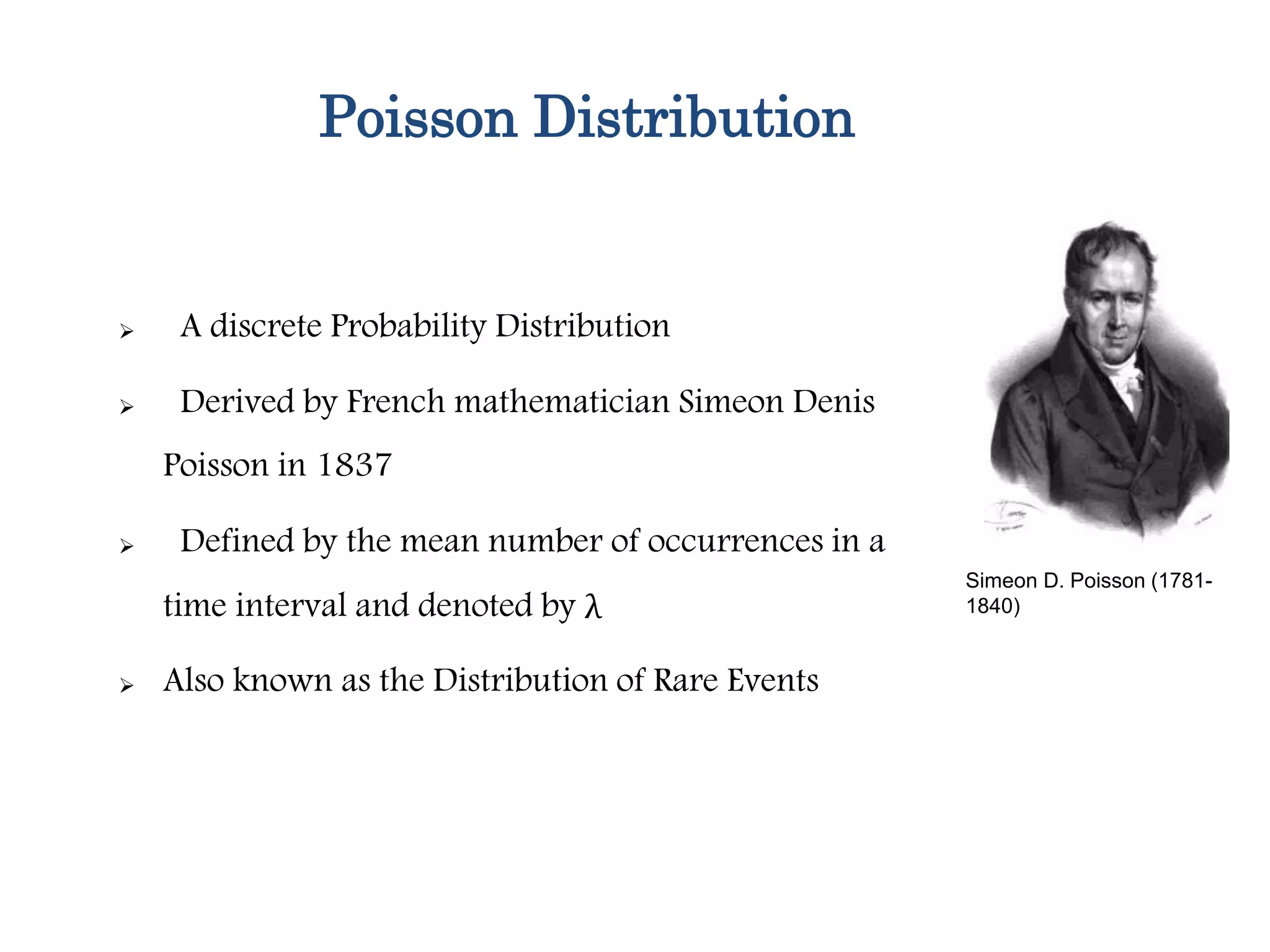 Poisson Distribution Assumption Mean And Variance Pptx