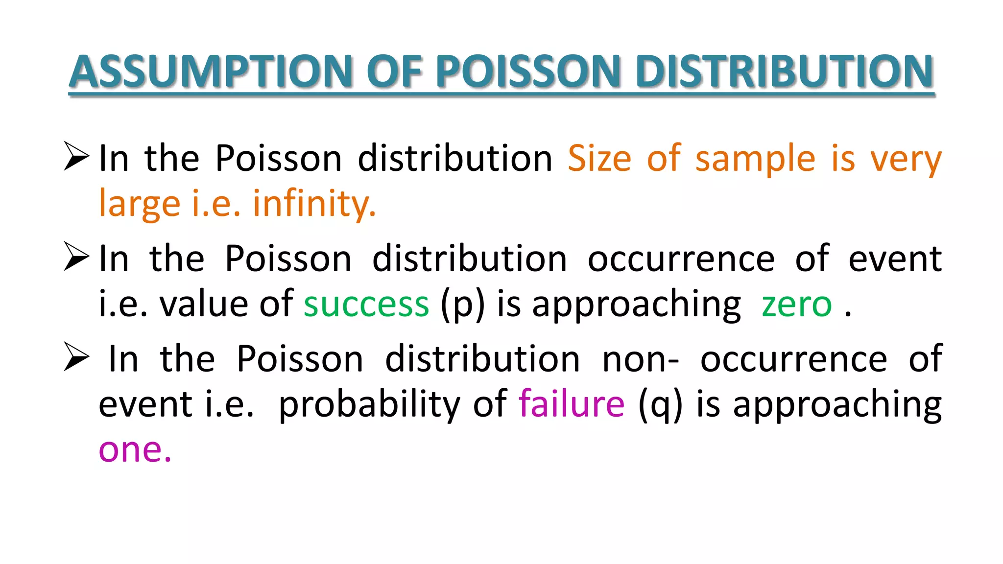 Poisson distribution | PPTX