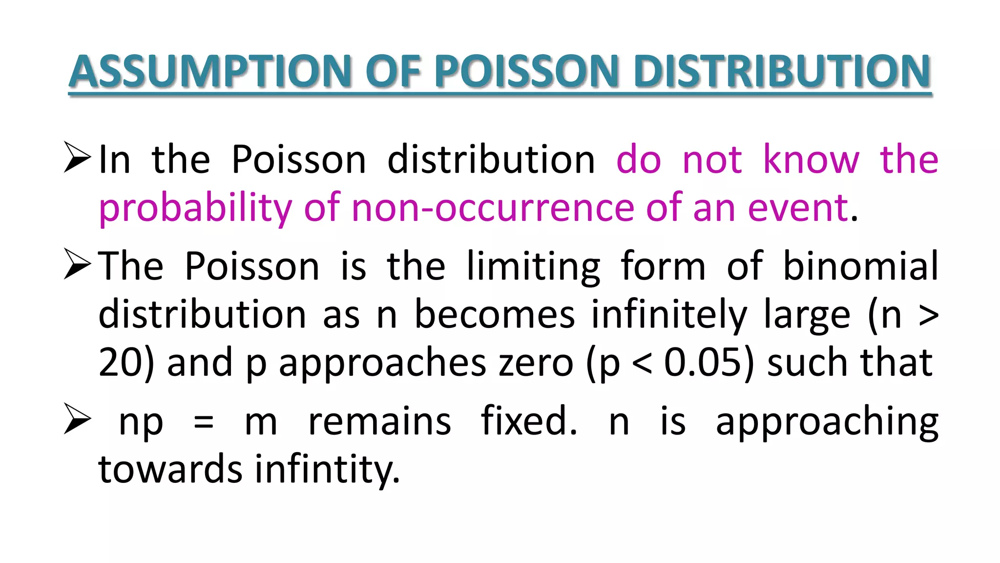 Poisson distribution | PPTX