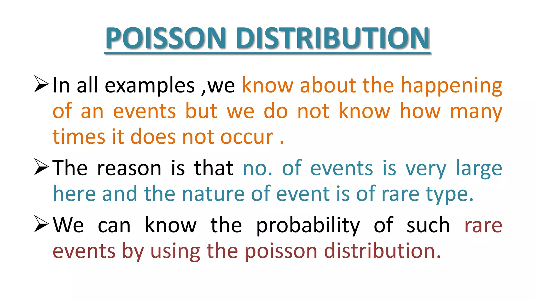 Poisson distribution | PPTX