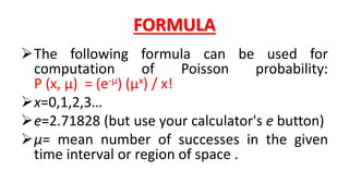 Poisson distribution | PPTX