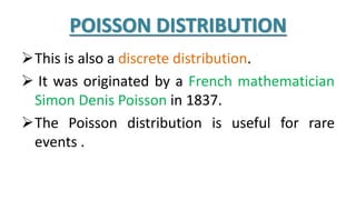 Poisson distribution | PPTX